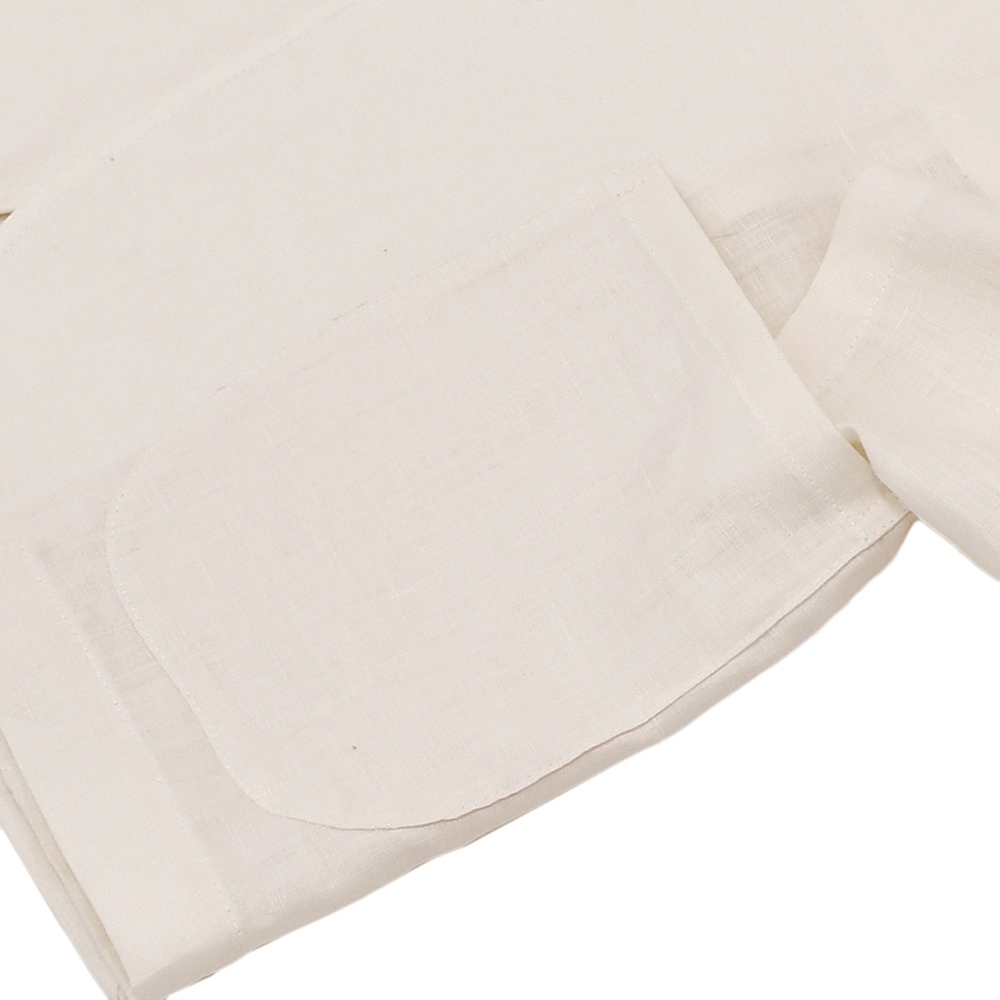 ジャンネット GIANNETTO シャツジャケット メンズ 麻生地 CORALLO コラッロモデル シングル2つ釦 オフホワイト 白 ラペルピン イタリア製 国内正規品 : メンズブランドでら ...