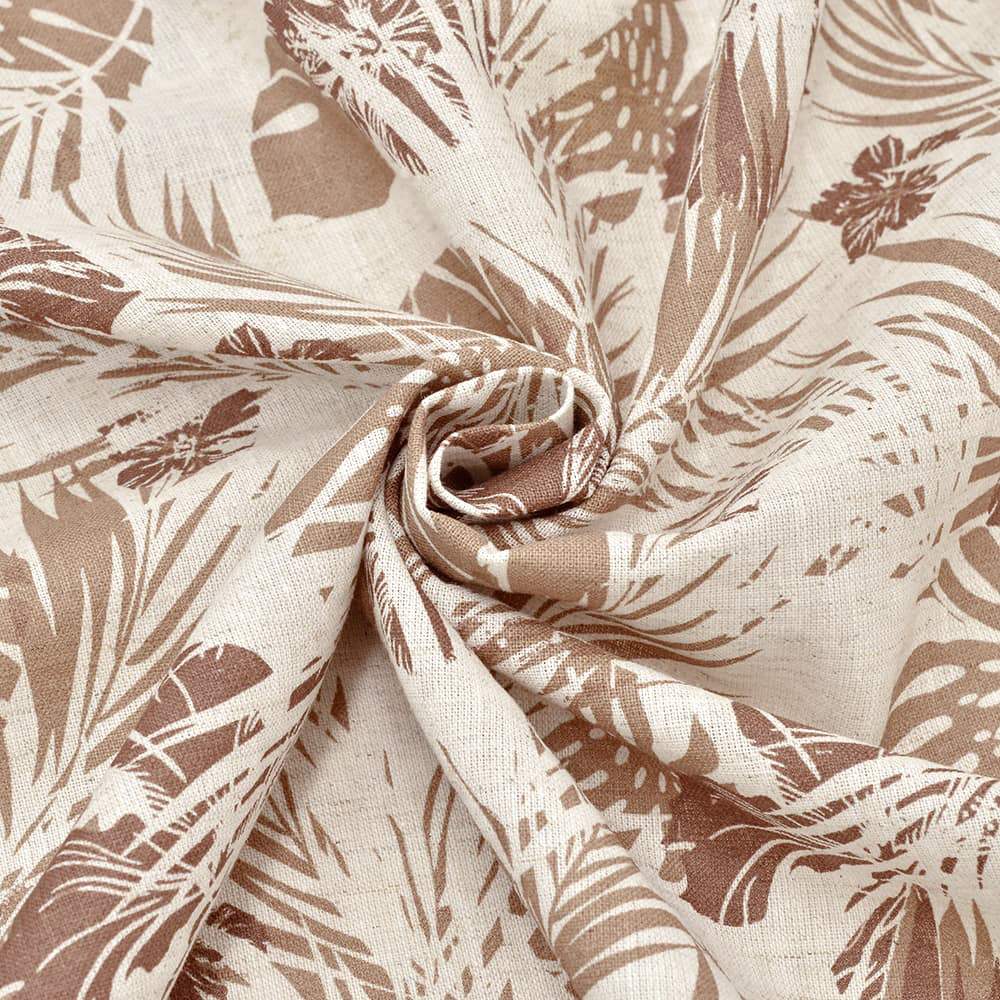 ジャンネット GIANNETTO 半袖開襟シャツ メンズ MARACAIBO マラカイボ オープンカラー ベージュ×ブラウン リネンコットン ボタニカル柄 国内正規品 : メンズブランドでら ...