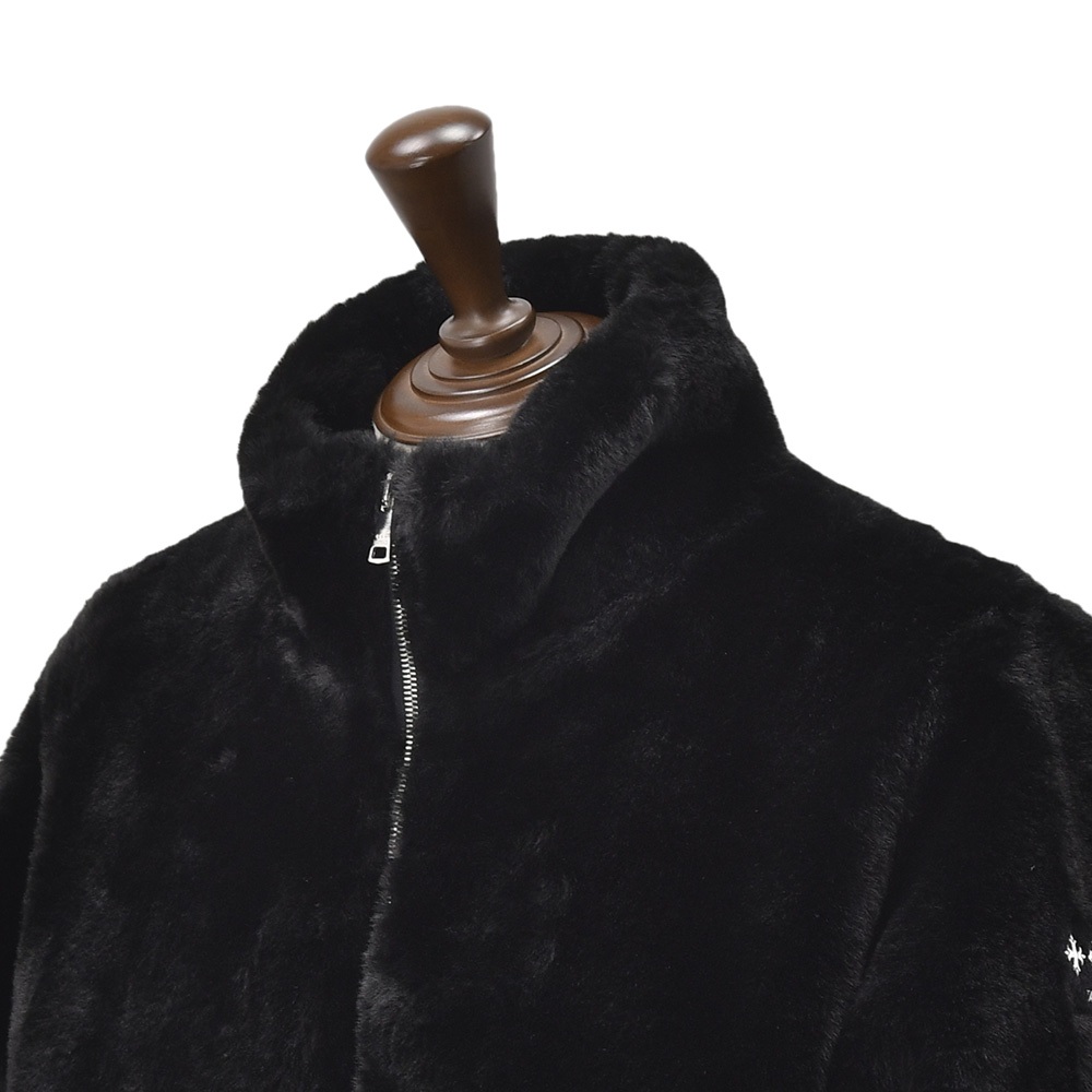 タトラス TATRAS ボアブルゾン メンズ アストーニ ASTONI スタンドネック型 リサイクルポリエステル ブラック 黒 ラビットファー ...