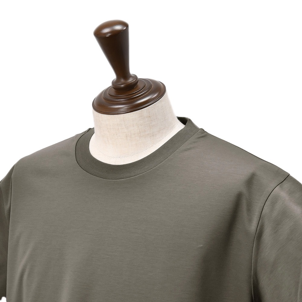タトラス TATRAS 半袖Tシャツ メンズ チアーロ CIALO クルーネックカットソー スーピマコットンジャージー チャコール 左袖 ...