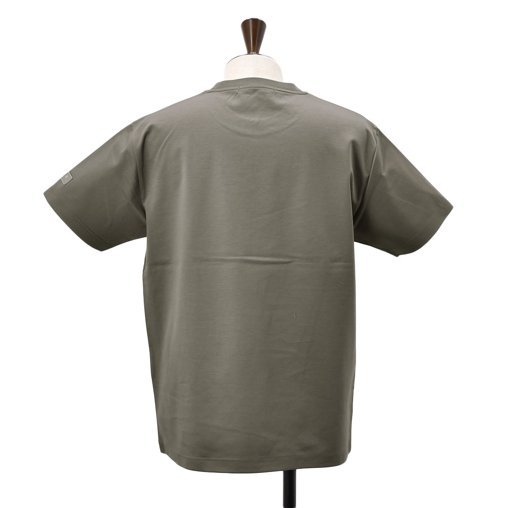 タトラス TATRAS 半袖Tシャツ メンズ チアーロ CIALO クルーネックカットソー スーピマコットンジャージー チャコール 左袖 ...