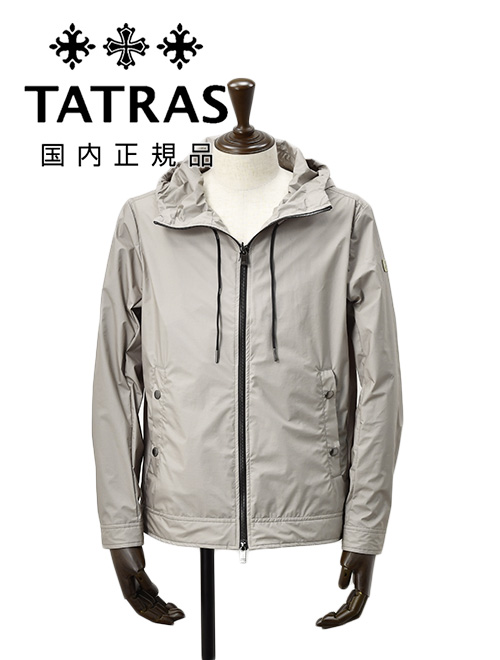 タトラス TATRAS ジップブルゾン メンズ オノ ONNO ナイロン 透湿防水 グレー カフス仕様 レギュラーフィット 国内正規品 ...