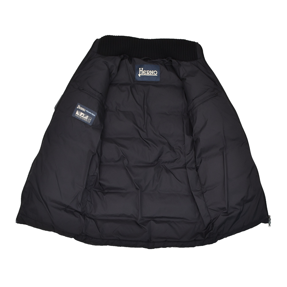 HERNO ヘルノ ダウンコート メンズ ウール シャモニーナイロン POLAR-TECH ポーラテック ブラック 黒 NYLON CHAMONIX 撥水 国内正規品 : メンズブランドでら ...