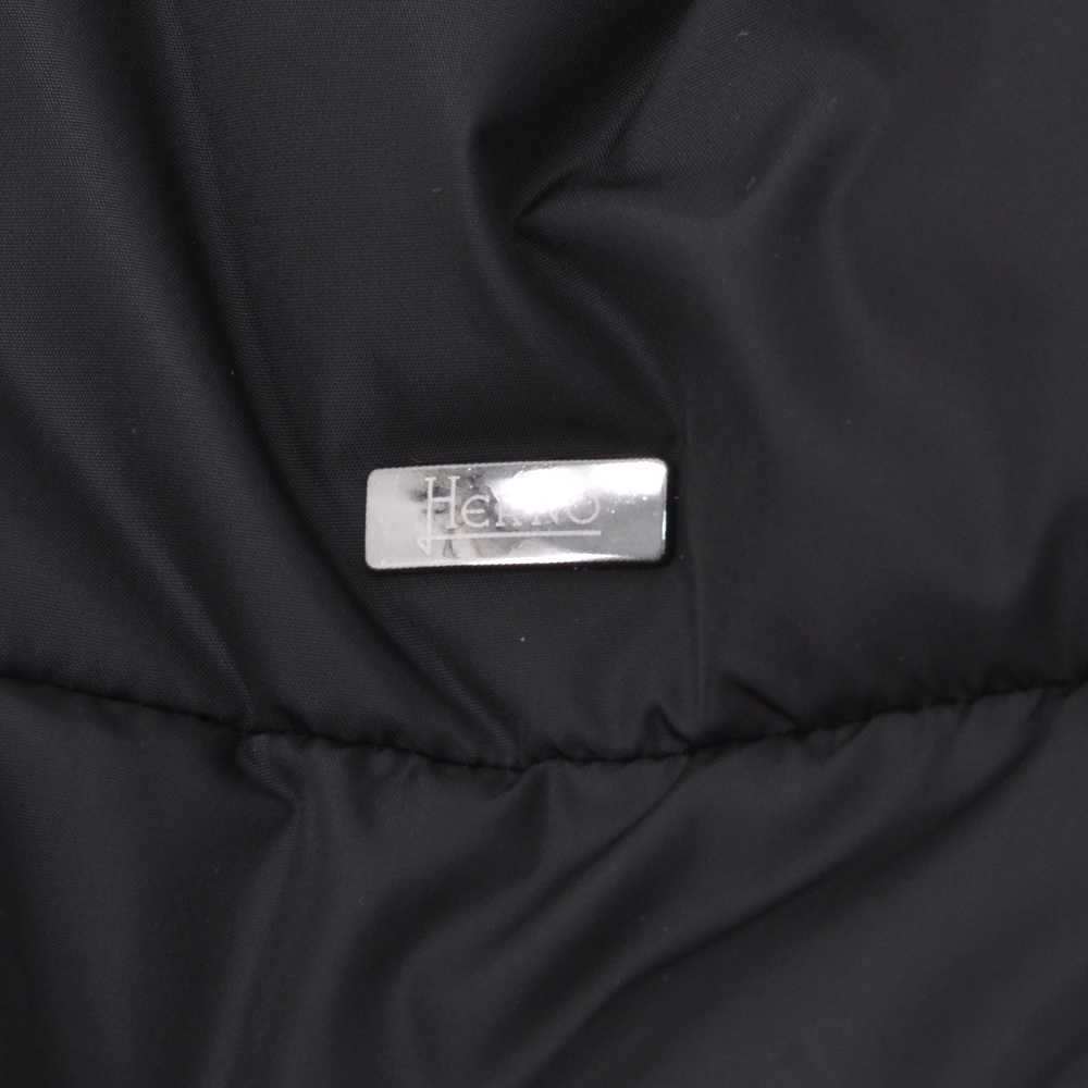 HERNO ヘルノ ダウンベスト リブネック メンズ シャモニーナイロン POLAR-TECH ポーラテック ブラック 黒 NYLON CHAMONIX 撥水 国内正規品 : メンズブランド ...