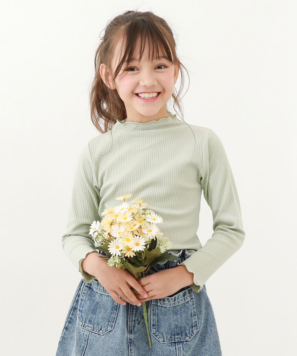 devirock ロンT トップス メロウリブ長袖Tシャツ キッズ 子供服 女の子 デビロック : devirock Yahoo!ショッピング店 - 通販 - Yahoo!ショッピング