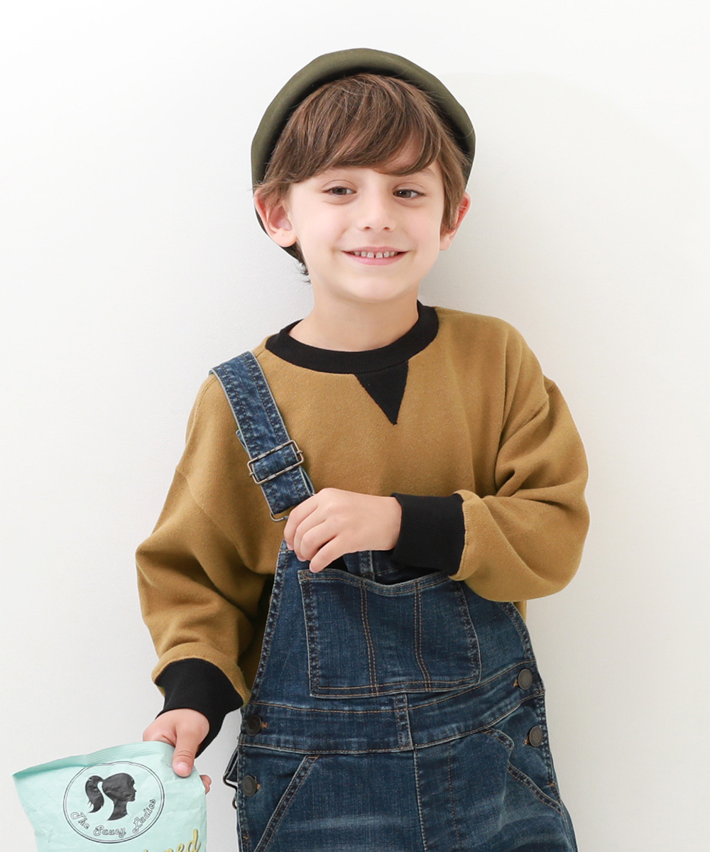 子供服 配色ガゼットトレーナー キッズ 男の子 女の子 パーカー・トレーナー トップス devirock デビロック :161UTP023:devirock PayPayモール店 - 通販 ...