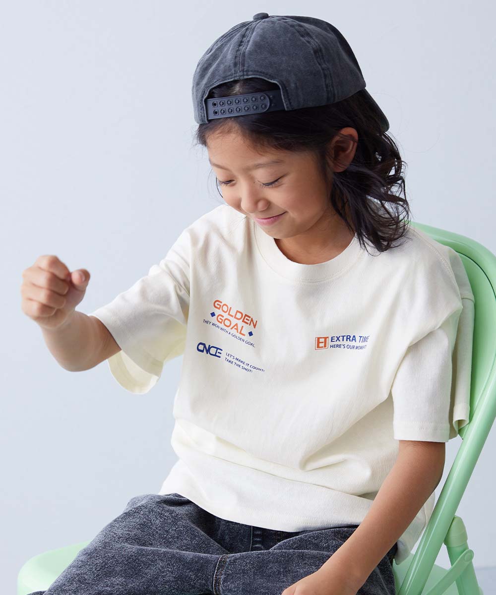 devirock Tシャツ トップス 綿100％ デビラボ BIGシルエット プリント半袖Tシャツ キッズ ベビー服 子供服 男の子 女の子 デビロック : devirock Yahoo ...