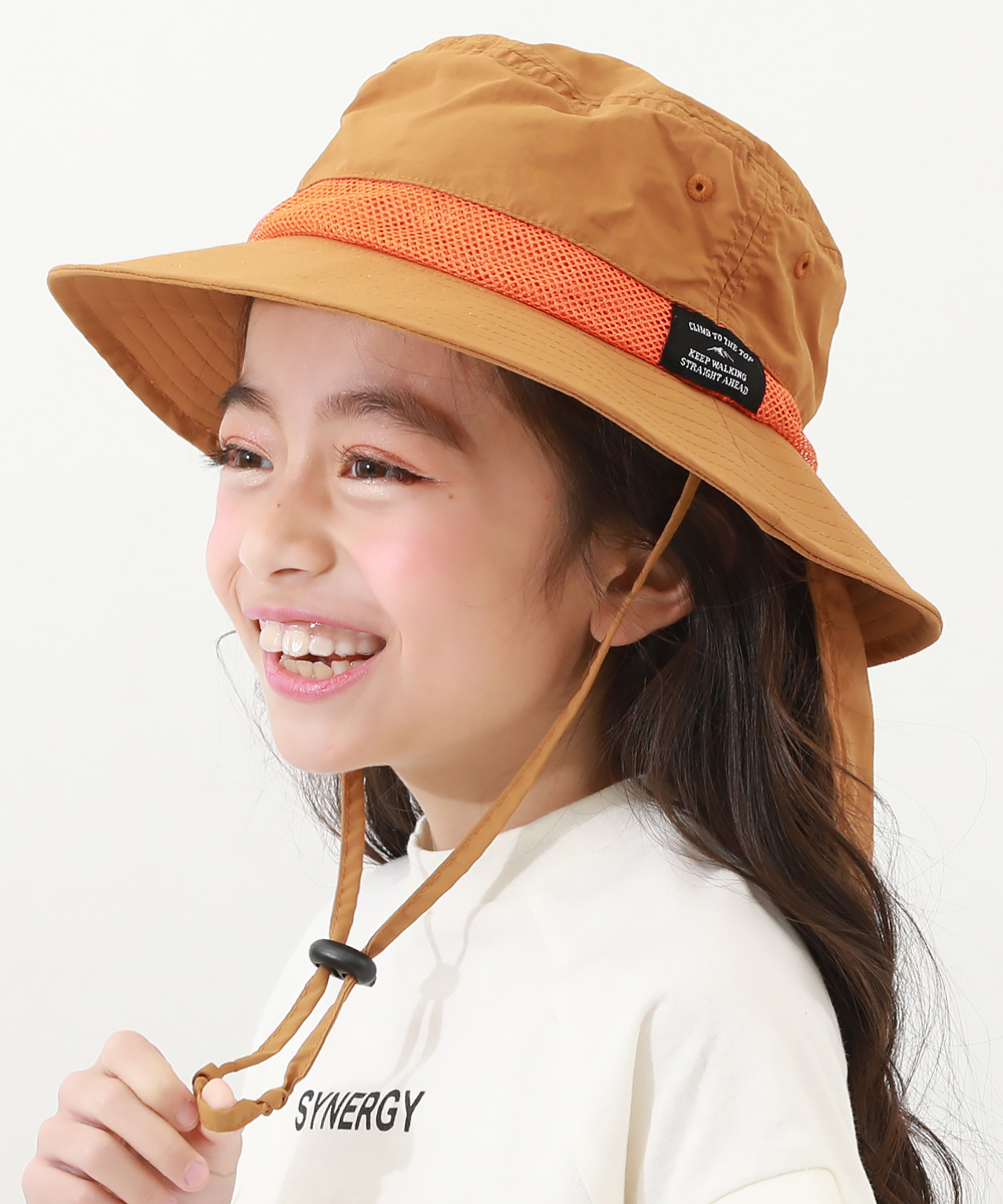 子供服 UVカット 親子で使える 日よけ付き 撥水 フェスハットキッズ 男の子 女の子 帽子 ハット デビロック devirock :172UGD001:devirock Yahoo ...