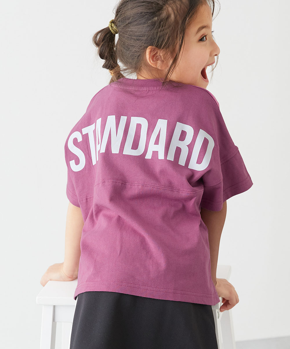 devirock Tシャツ トップス 綿100％ 型崩れしにくい STANDARD バックロゴプリント 半袖Tシャツ キッズ ベビー服 子供服 男の子 女の子 デビロック : devirock ...