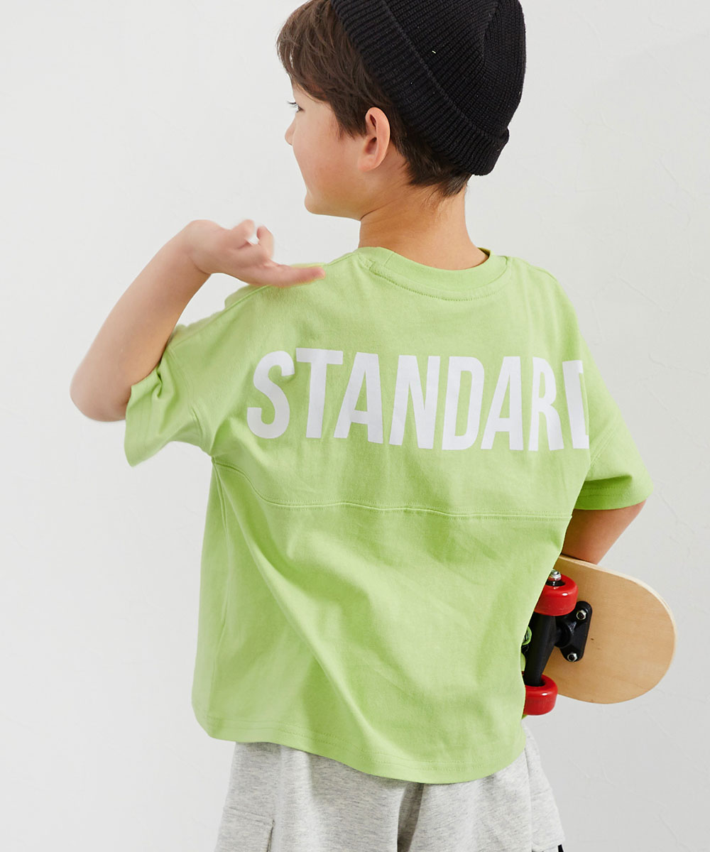 devirock Tシャツ トップス 綿100％ 型崩れしにくい STANDARD バックロゴプリント 半袖Tシャツ キッズ ベビー服 子供服 男の子 女の子 デビロック : devirock ...