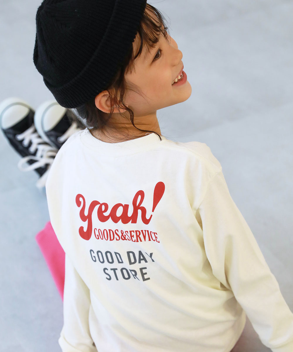 devirock ロンT トップス 綿100％ デビラボ BOXシルエット プリント袖リブ 長袖Tシャツ キッズ ベビー服 子供服 男の子 女の子 デビロック 送料無料 : devirock ...