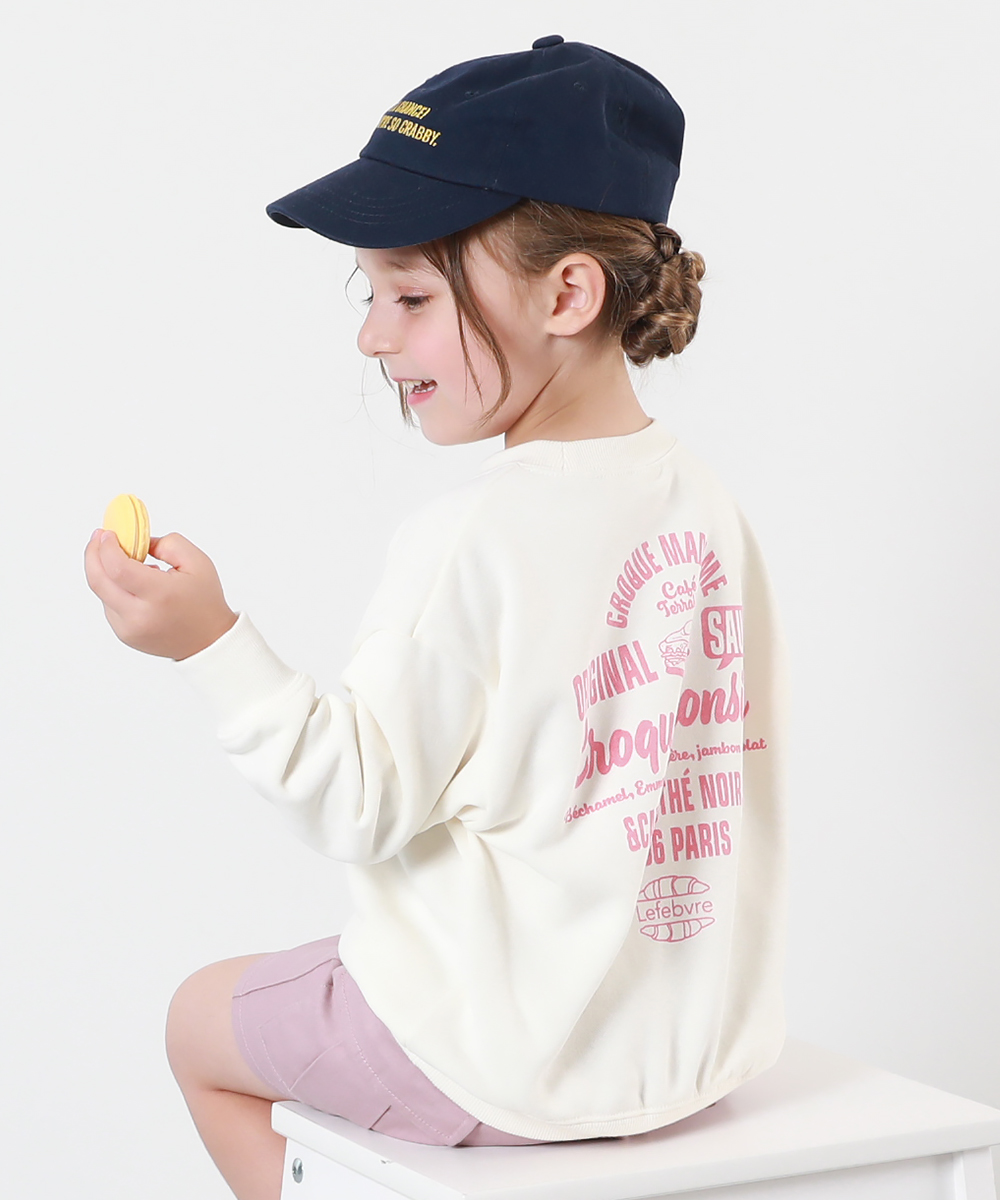 トレーナー キッズ スウェット デビラボ ガールズ BOXシルエット プリント ベビー服 子供服 女の子 トップス 100 110 120 130 140 150 160 デビロック ...