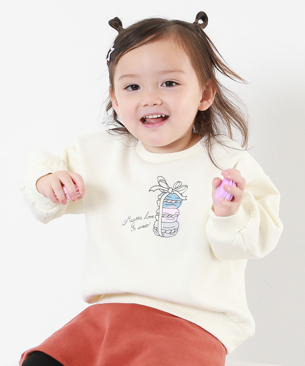 裏起毛 トレーナー キッズ 子供服 女の子 デビラボ ガールズ プリント ボリュームスリーブ ベビー服 トップス デビロック devirock : 181gdl005 : devirock ...