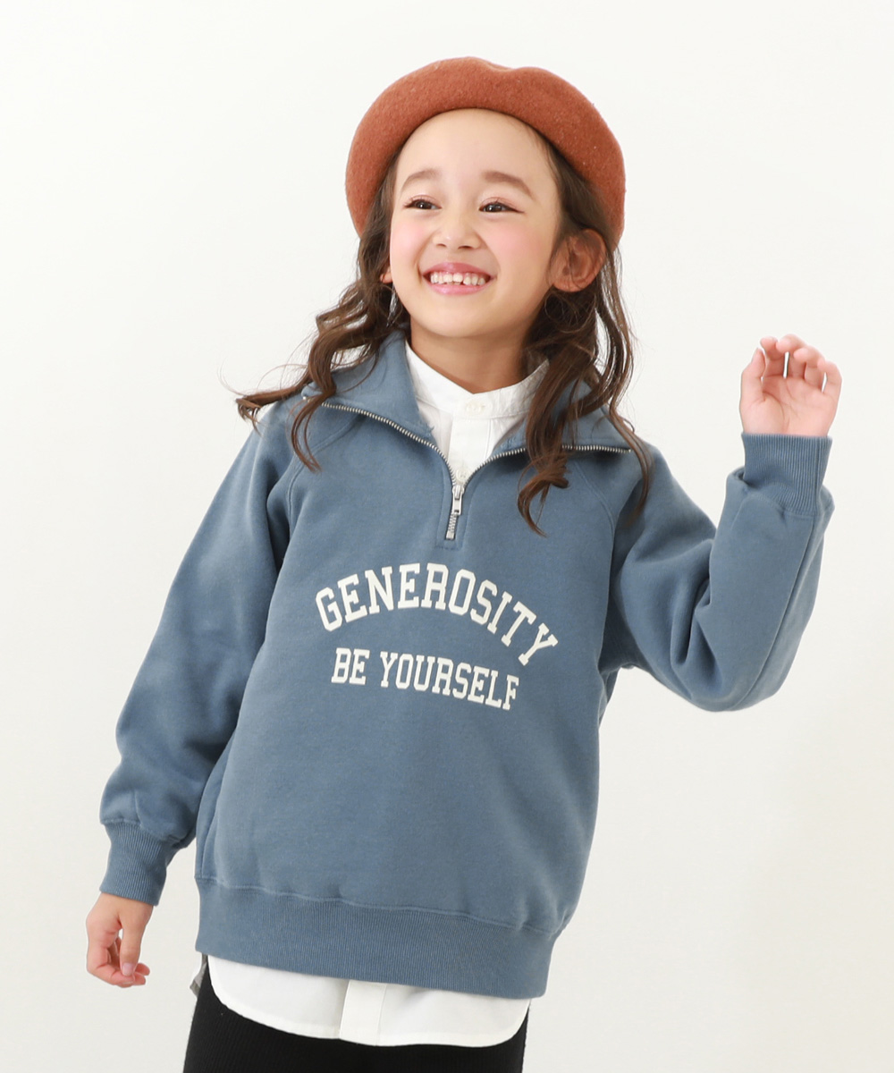 devirock 子供服 エアリースウェット 裏起毛 ハーフジップ トレーナーキッズ 男の子 女の子 トップス パーカー トレーナー デビロック : devirock Yahoo!ショッピング ...