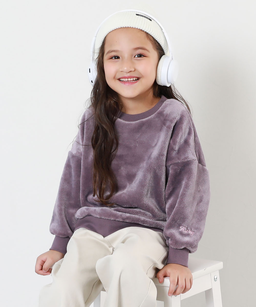 devirock（デビロック） 子供服 袖刺繍 ファーフリース トレーナーキッズ 男の子 女の子 トップス パーカー トレーナー : devirock Yahoo!ショッピング店 - 通販 ...