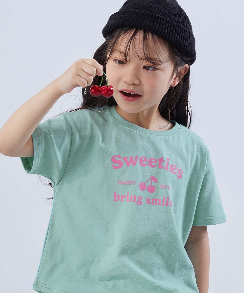 devirock（デビロック） Tシャツ トップス 綿100％ デビラボ ガールズ プリント半袖Tシャツ キッズ ベビー服 子供服 女の子 : devirock Yahoo!ショッピング店 ...