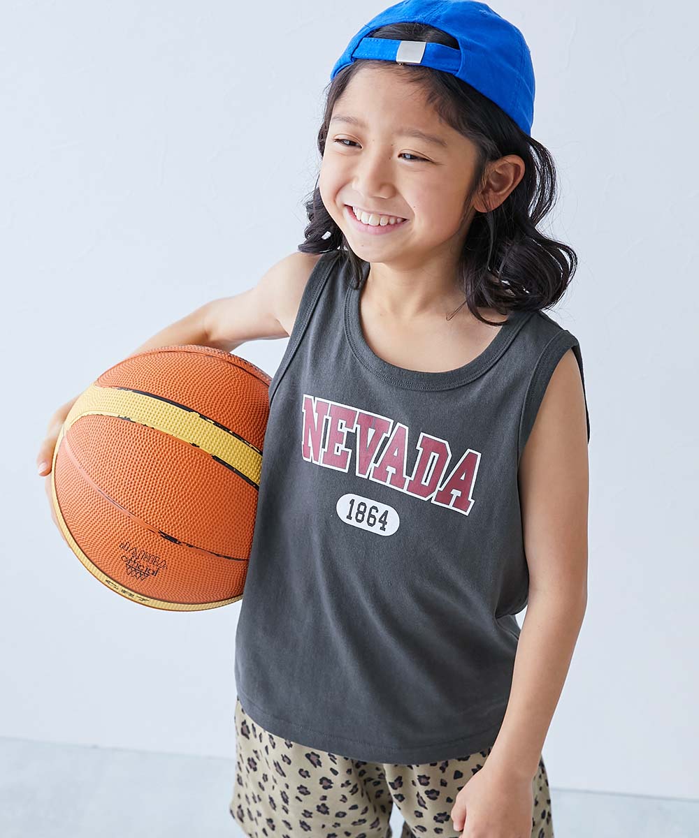 devirock ノースリーブ トップス タンクトップ 綿100％ デビラボ プリントタンクトップ キッズ ベビー服 子供服 男の子 女の子 デビロック : devirock Yahoo ...