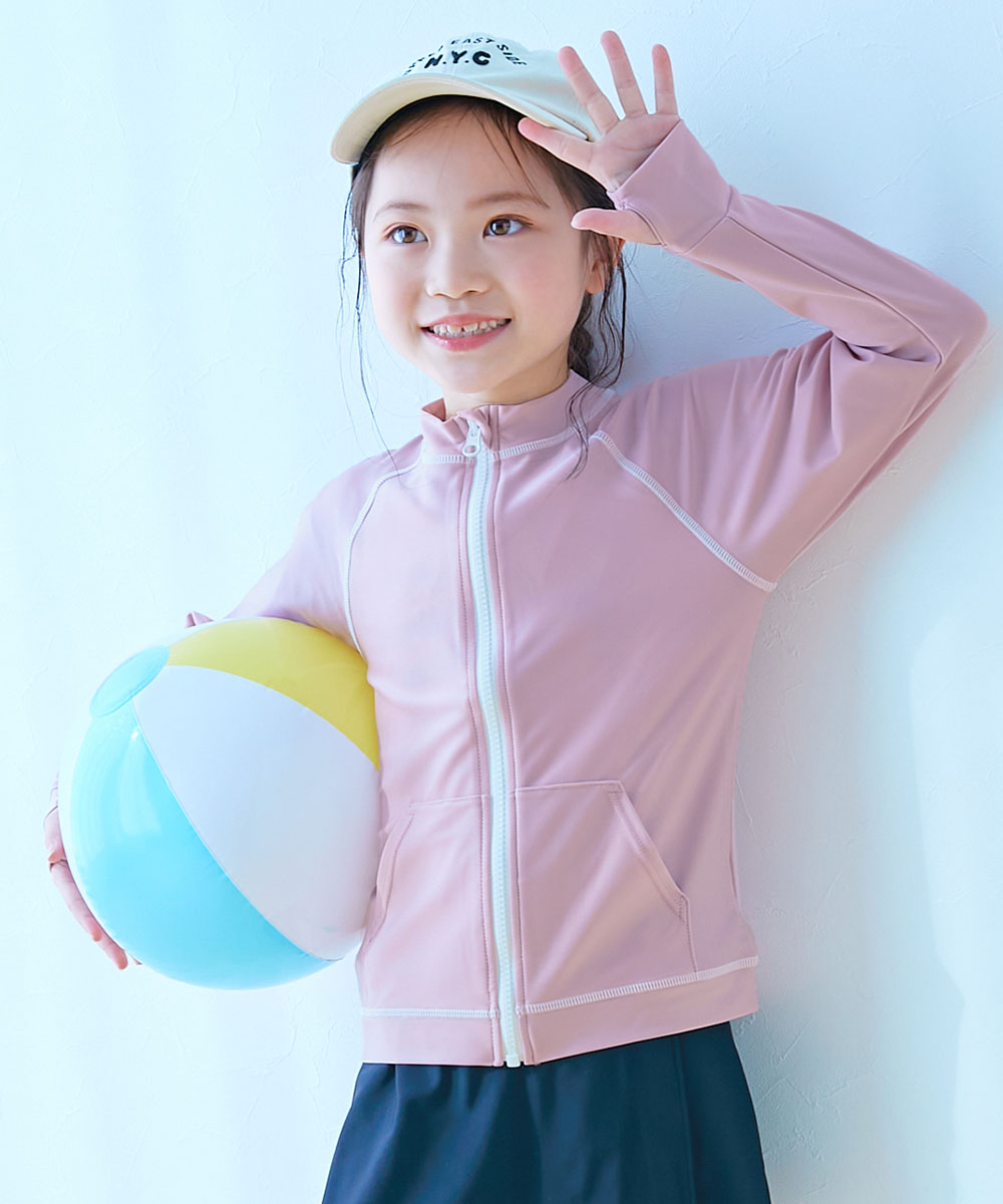 devirock 長袖ラッシュガード 水着 プールグッズ 水泳 海水浴 UVカット 無地 長袖ジップラッシュガード キッズ 子供服 男の子 女の子 デビロック : devirock Yahoo ...