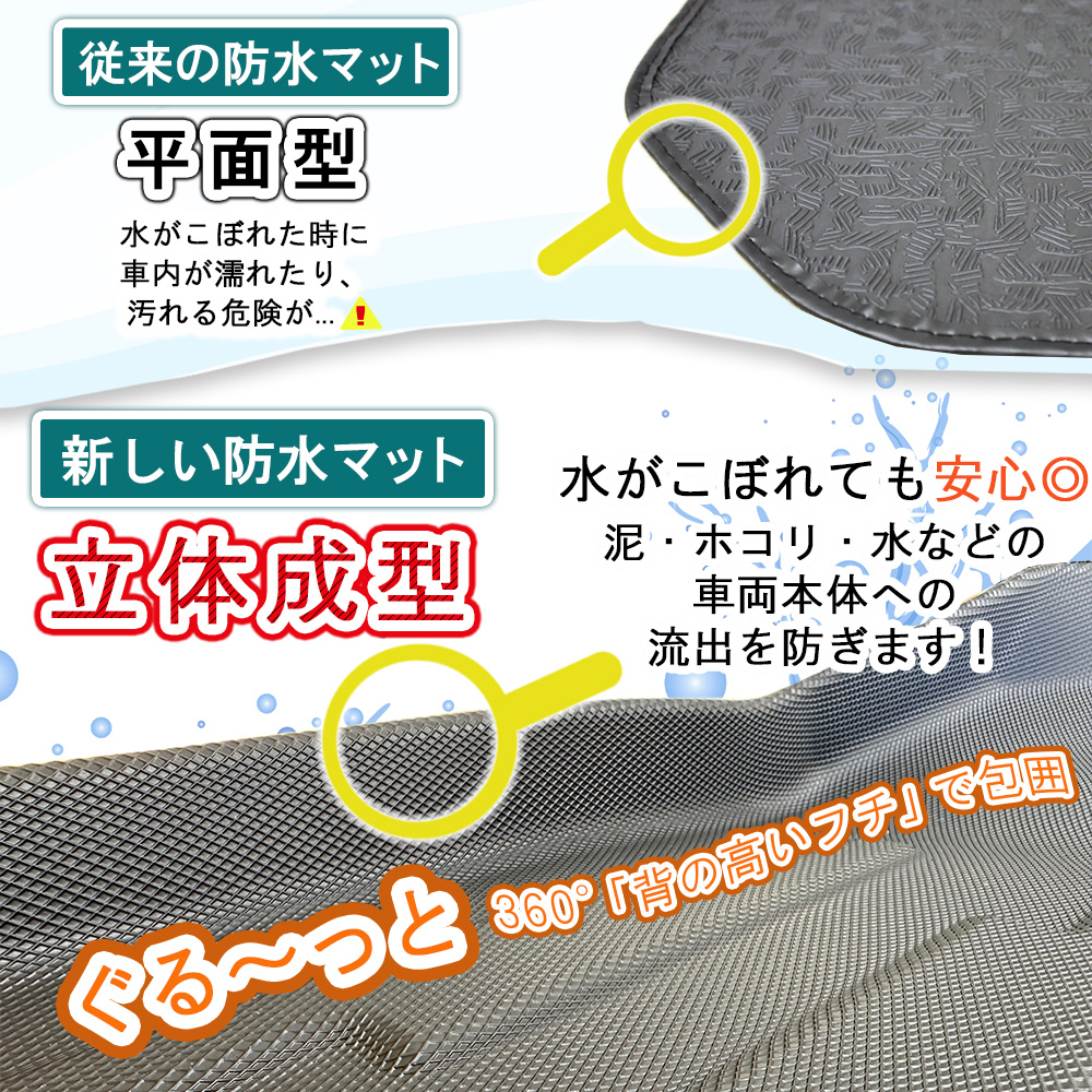 日産 新型ノート オーラ eパワー e-POWER E13 FE13 13系 防水 3D トレイ型 フロアマット ゴムフロアマット ラバーフロアマット カーマット 自動車マット :note13 ...