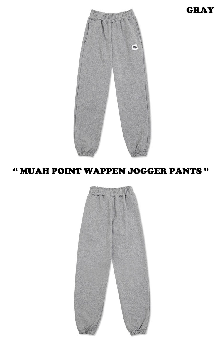 ムアムア パンツ muahmuah ムーアムーア レディース MUAH POINT WAPPEN JOGGER PANTS ムーア ポイント ...