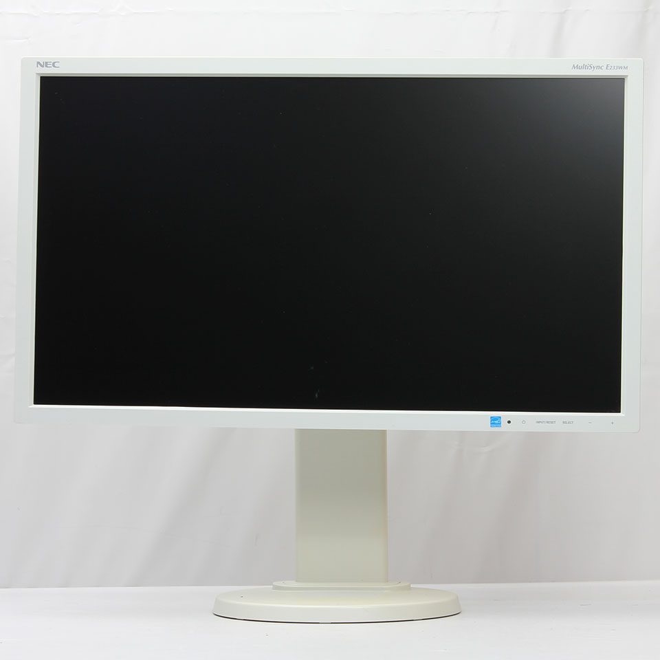 NEC | エヌイーシー MultiSync LCD-E233WM 23"LCD (WH) [中古 モニター /23型 /解像度：1920 x 1080 /入力端子：VGA/DVI - D ...