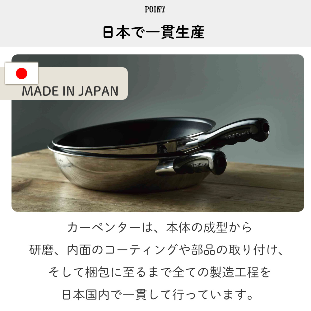 ビタクラフト VitaCraft カーペンター フライパン エッグパン 卵焼き 日本製 ステンレス アルミ 15cm キッチン 使いやすい ...