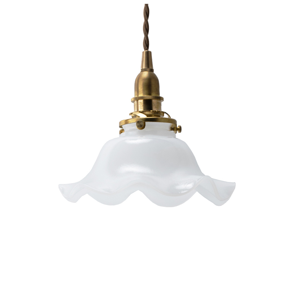 ミルクグラスシェード ウェーブM ガラスシェード 照明 ランプ パーツ 硝子 ホワイト クラシカル ペンダント 天井照明 HS203 アクシス axcis : ヤマソロ Yahoo!店 ...