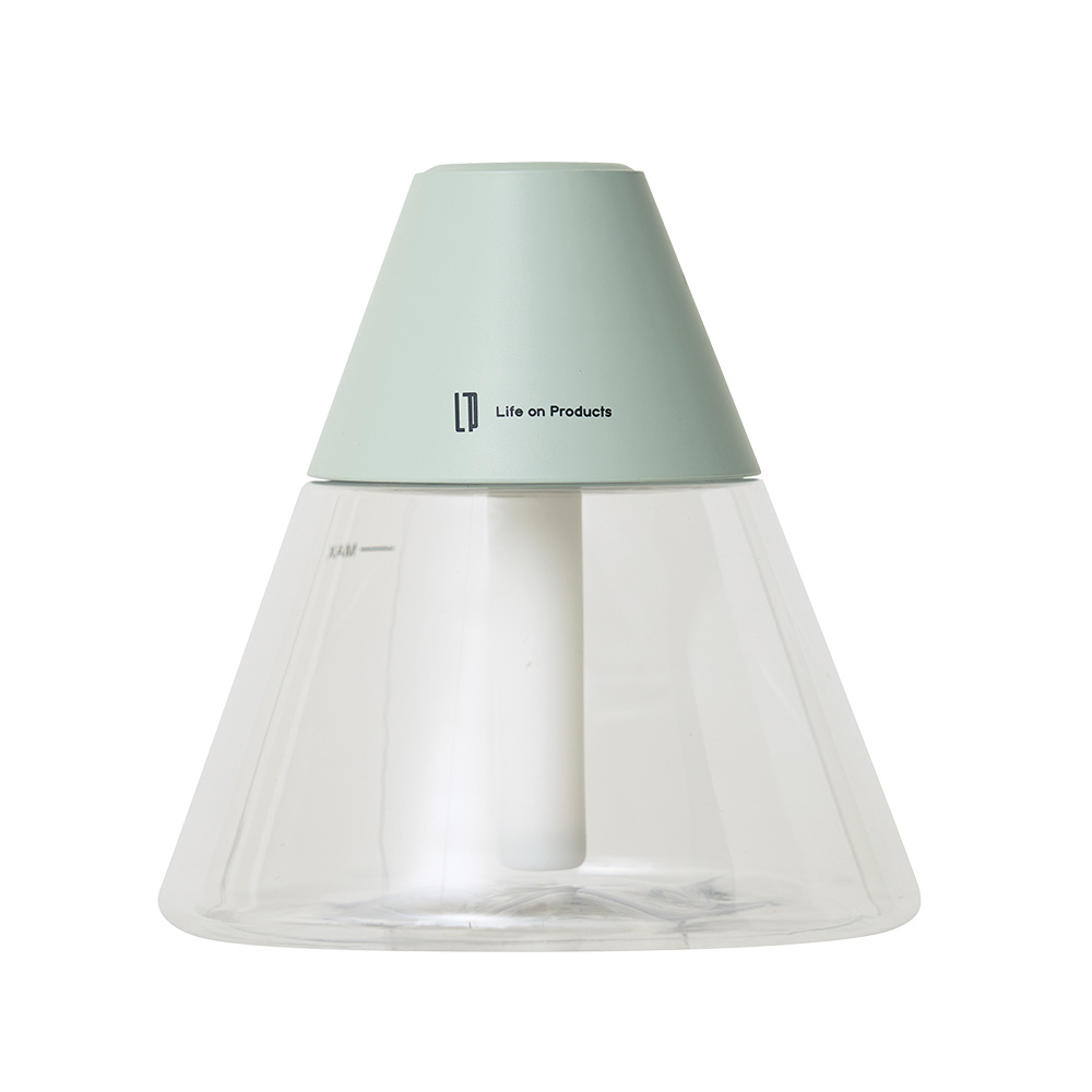 Life on Products USB給電式 miniポップLEDライト加湿器 LCAHF007 おしゃれ 超音波式 卓上 コンパクト オートオフ 円錐 軽量 乾燥対策 : ヤマソロ ...