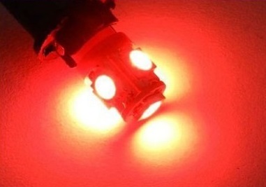 e-auto fun LEDバルブ T10 ウェッジ球 5050チップ 5連 DC12V専用 極性あり 単品 1個 7日保証[M便 0/1 ...