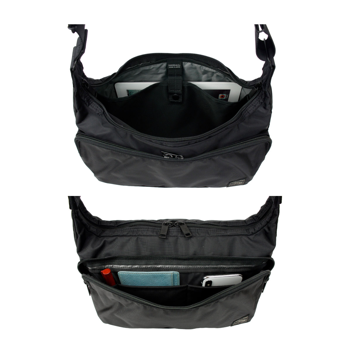 吉田カバン ポーター フラッシュ ショルダーバッグ 689-05938 PORTER 吉田かばん FLASH 通勤バッグ メンズ ナイロン 撥水 ブランド A4 斜め掛け : MORITA ...