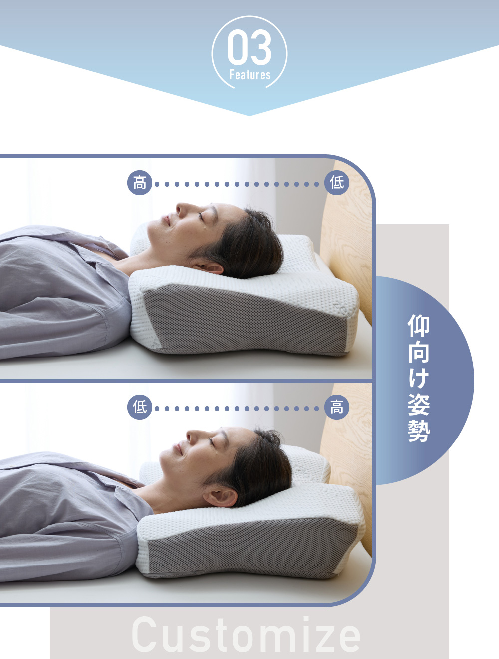 AQUA zerogra DeepSleeper 枕本体（ホワイト）／1個 : はぴねすくらぶYahoo!ショップ - 通販 - Yahoo!ショッピング
