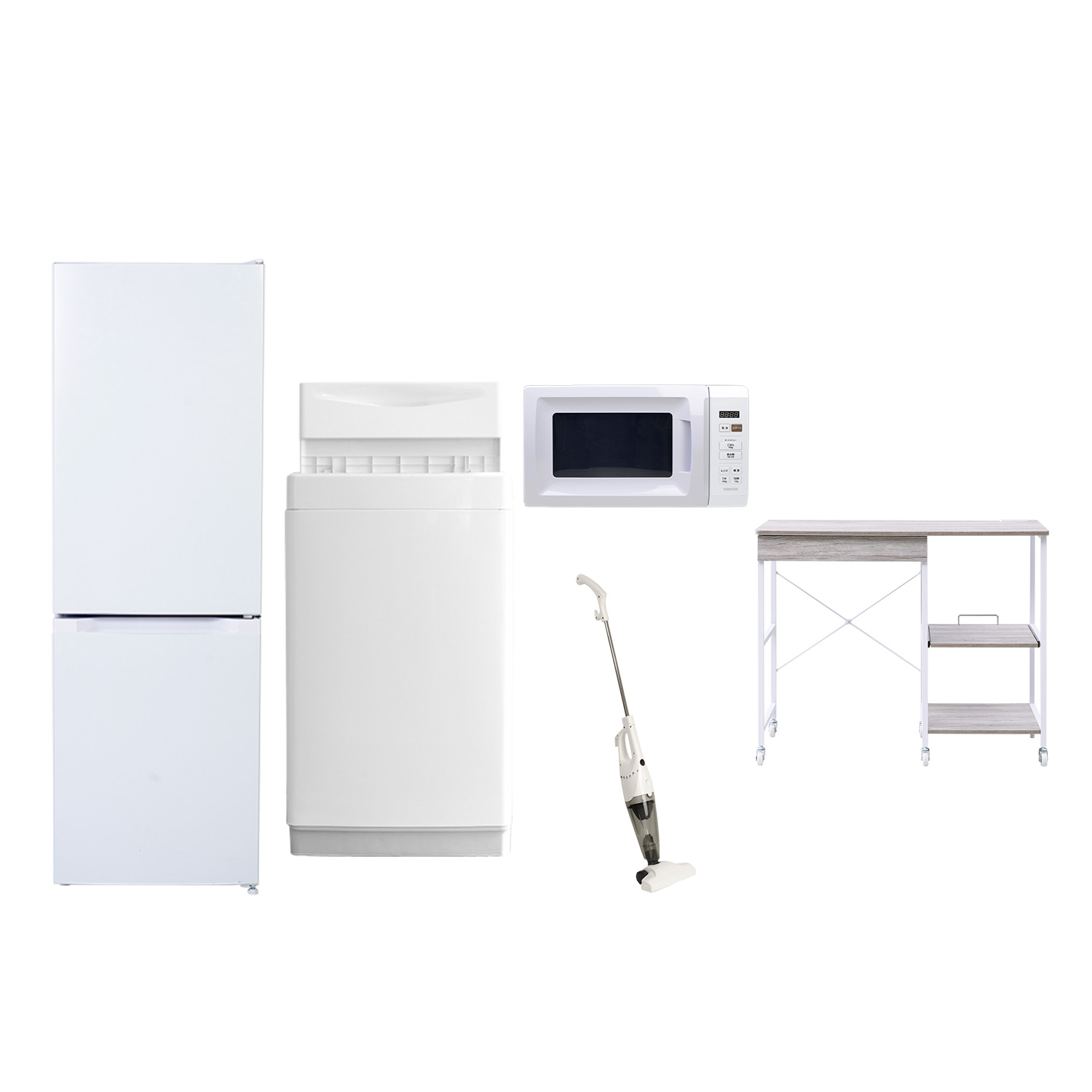 山善（YAMAZEN） 新生活家電セット 5点セット 一人暮らし (6kg洗濯機