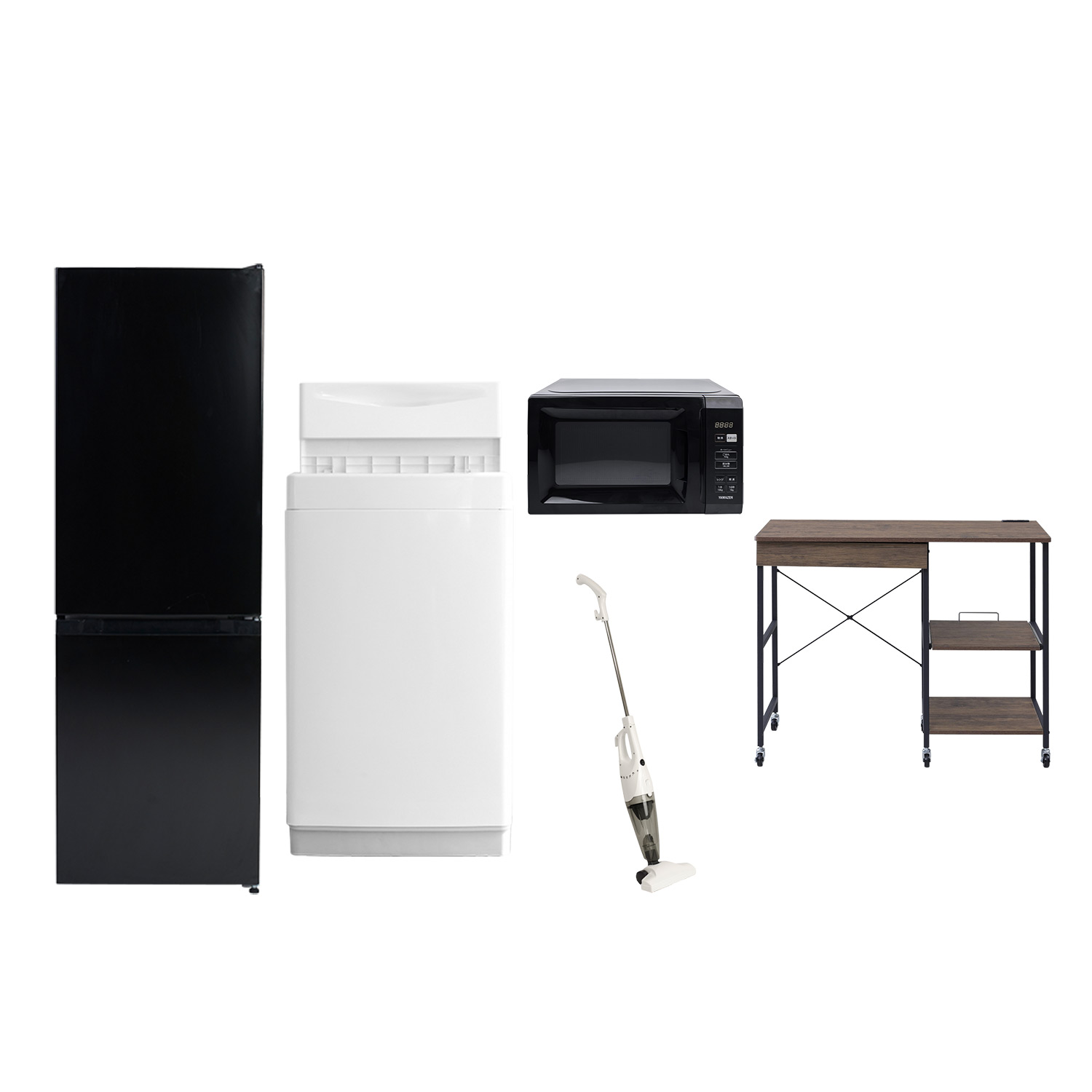 山善（YAMAZEN） 新生活家電セット 5点セット 一人暮らし (6kg洗濯機