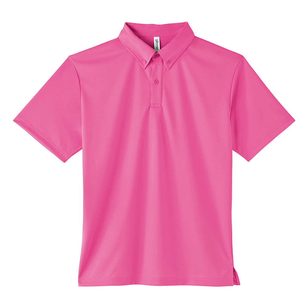 glimmer（グリマー） ポロシャツ 無地 半袖 メンズ レディース ドライボタンダウンポロシャツ 00313-ABN 4.4オンス ドライ 吸汗 速乾 メール便1枚 : e-monoうっ ...