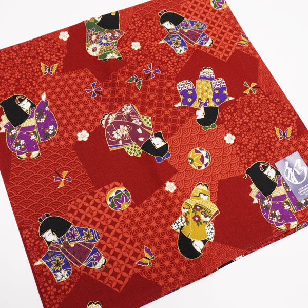 和風 ハンカチ バンダナ わらべ 日本製 53×53cm 透明袋入り : e-たおるやヤフー店 - 通販 - Yahoo!ショッピング