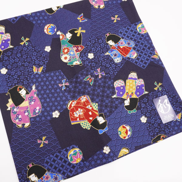 和風 ハンカチ バンダナ わらべ 日本製 53×53cm 透明袋入り : e-たおるやヤフー店 - 通販 - Yahoo!ショッピング
