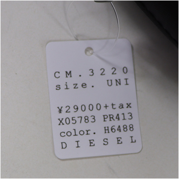 DIESEL ディーゼル（DIESEL）メンズ 訳あり リュック・デイパック ブラック系 デニム地 13インチ対応 （サイズ/UNI ...