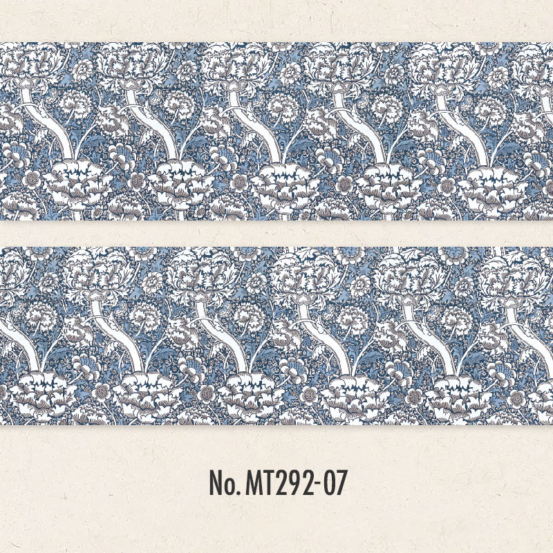 コラージュ 素材 マスキングテープ マステ シール 花 鳥 パターン 総柄 アンティーク ヴィンテージ レトロ 海外 テープ 手帳 ...