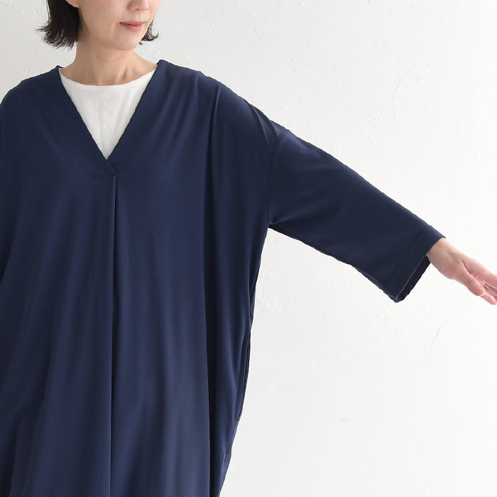 チュニック カットソー レディース Tシャツ Vネック 接触冷感 ひんやり 涼しい 25SS0604, : ecoloco - 通販 - Yahoo!ショッピング