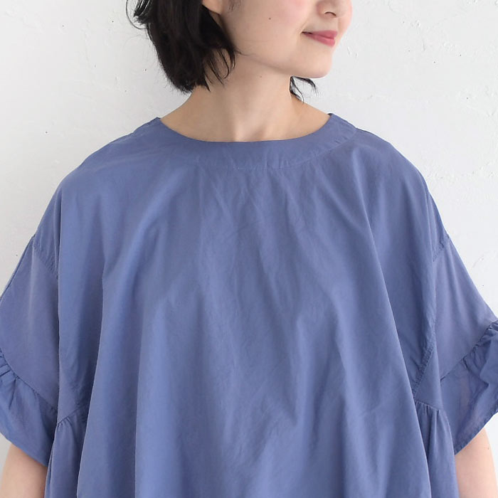 SUN VALLEY（サンバレー） 最大20％OFFクーポンあり プルオーバー ブラウス レディース 袖フリル コットンローン 前後2WAY 綿100％ 25SS0530, 爆買 ...