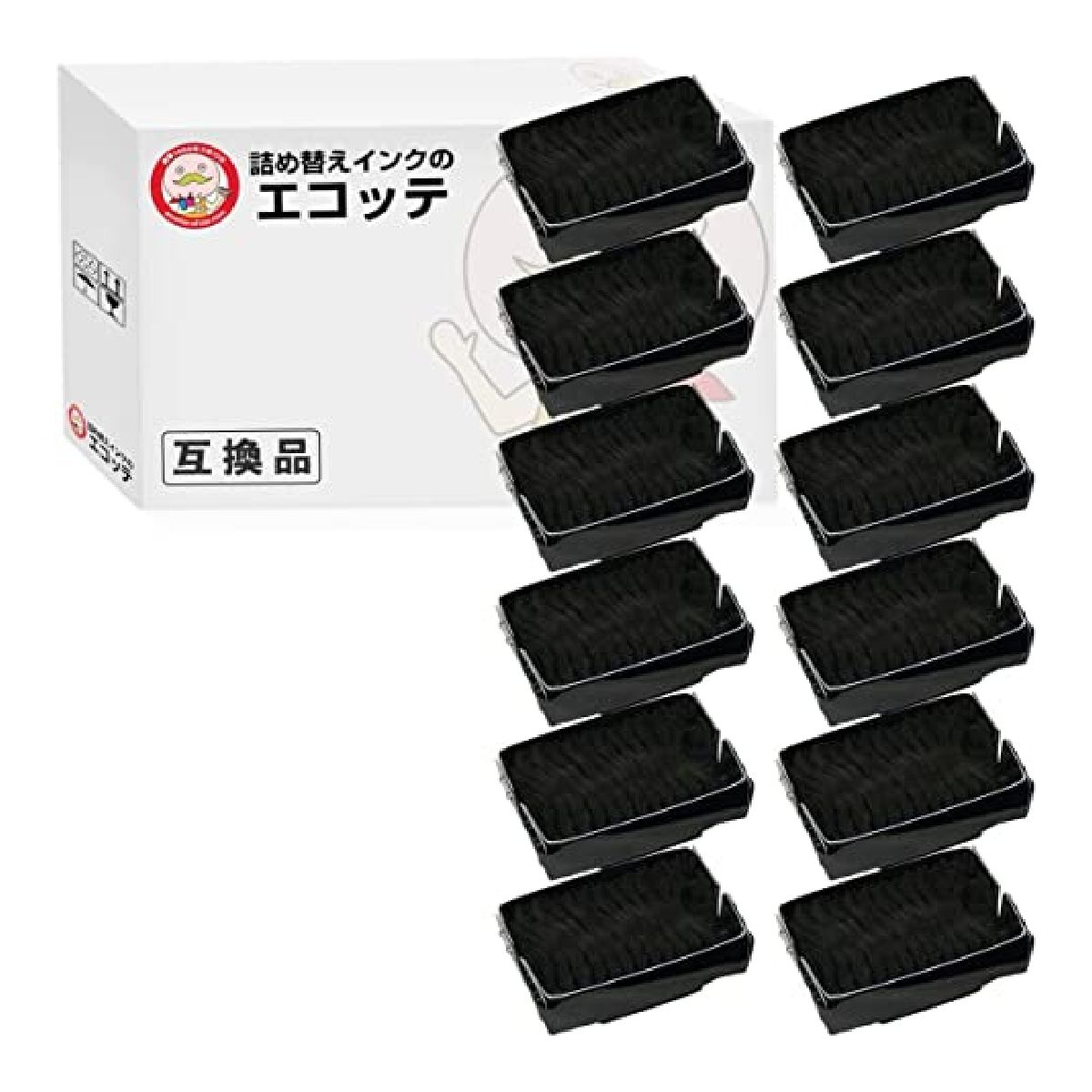 エコッテ DP3220/DP3320 UNISYS ( ユニシス )用 サブリボン 黒 12個 ┃ TP301K B10-KPR ...