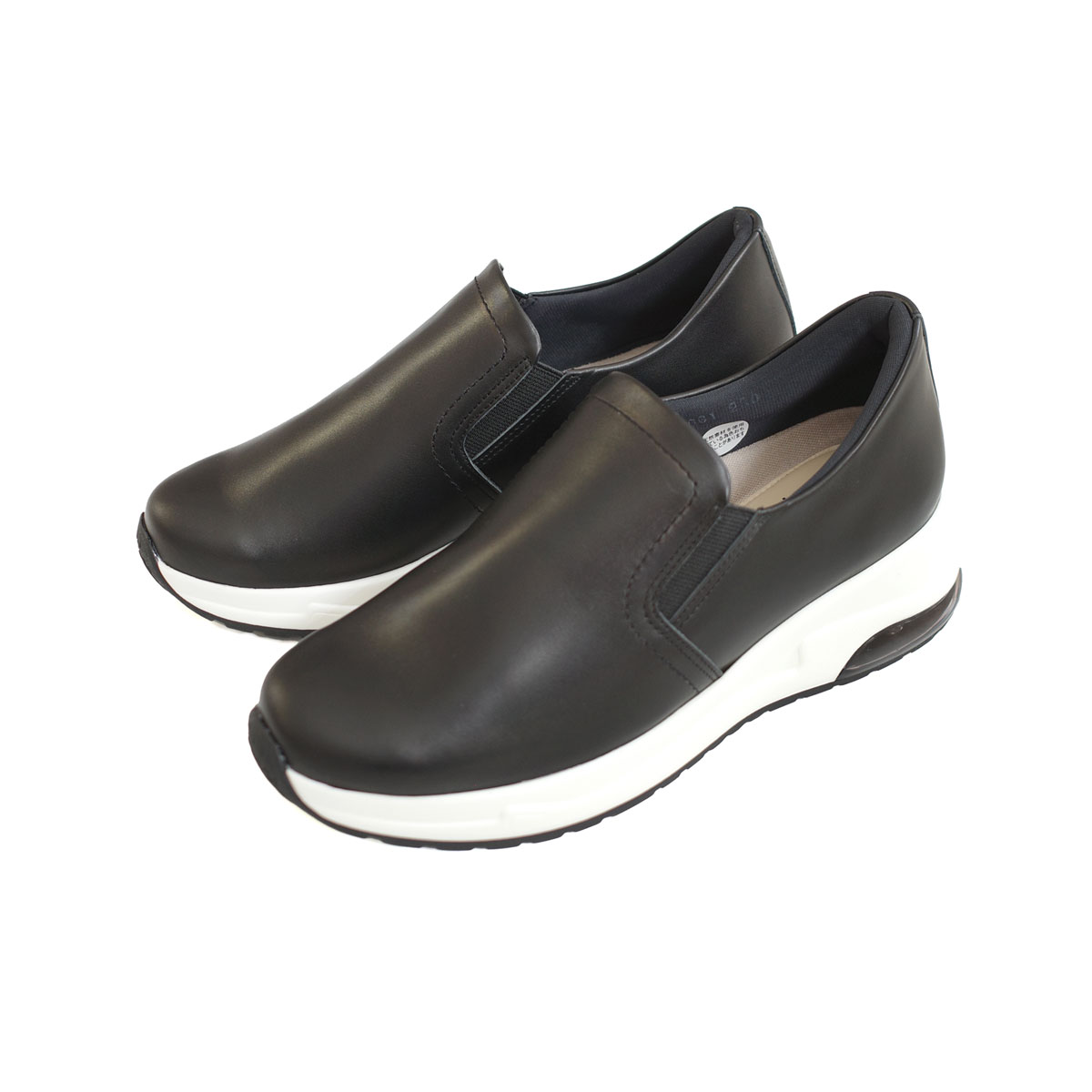 スリッポン レディース 厚底 本革 スニーカー 日本製 歩きやすい 履き