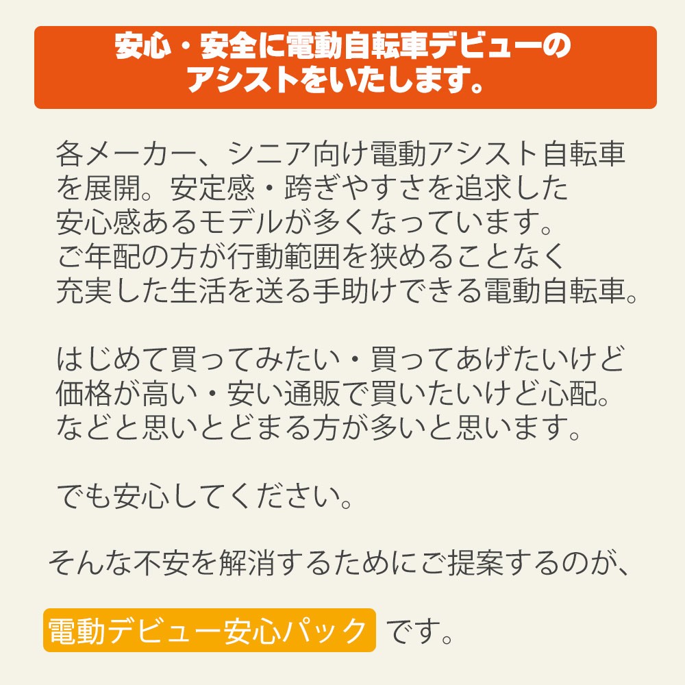RAKUTTO 電動アシスト安心パック(1都3県限定販売・送料無料 RAKUTTO 電動アシスト安心パック(1都3県限定販売・送料無料