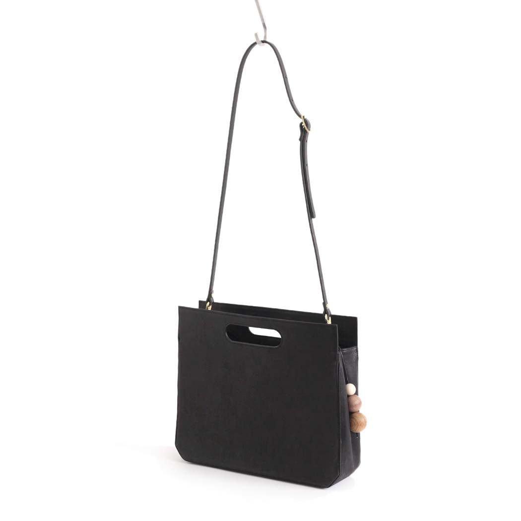 M_ Sarah mu サラミュー BN-004 BK トート & ショルダーバッグ