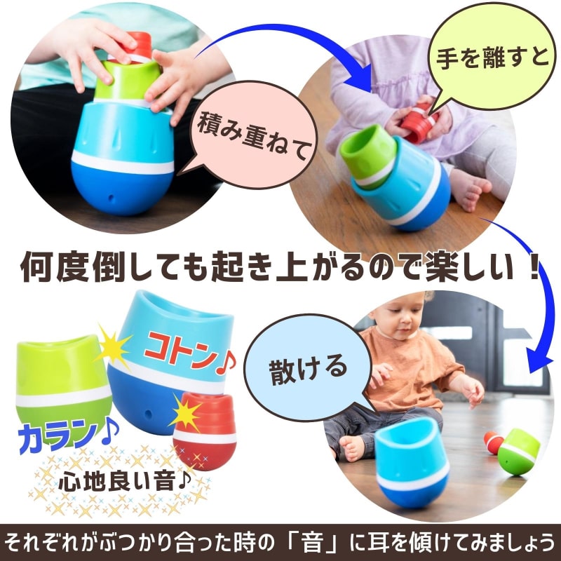 ファットブレイン Fat Brain Toys 【赤ちゃんおもちゃ 起き上がりこぼし タンブルルース TumbleRoos】 FA319-1 正規品 : ドリームブロッサム - 通販 ...
