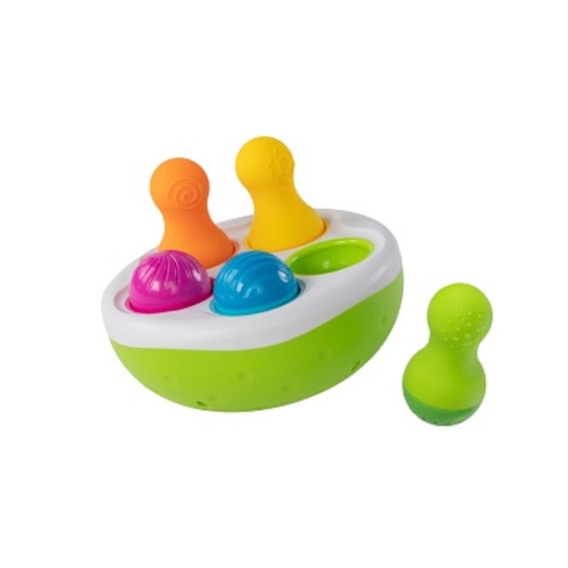 ファットブレイン Fat Brain Toys 【ぐらぐら おきあがり色合わせ ピンズ Spinny Pins】 FA248-1 正規品 ...