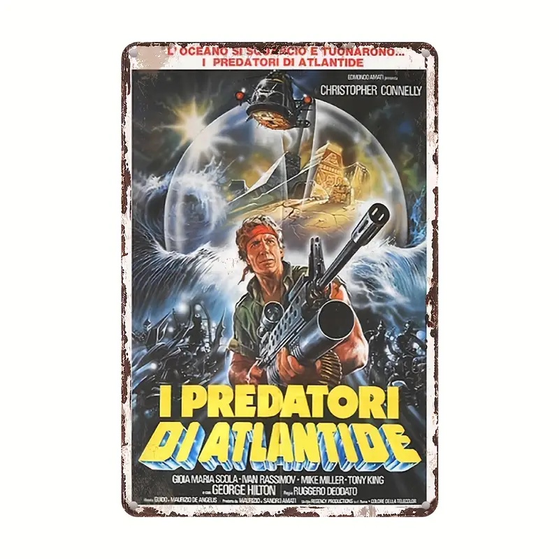 1983年イタリアSF映画ポスター メタルサイン ブリキ看板 インテリア雑貨 お部屋 お店 バー 飾り物 20x30cm : EIWAヤフー店 - 通販 - Yahoo!ショッピング