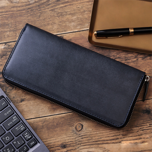 長財布 メンズ 牛革 薄い ラウンドファスナー 大容量 小銭入れ カード入れ カードポケット 使いやすい 仕切りあり コンパクト ブランド feee フィー FE-3301 :feee ...