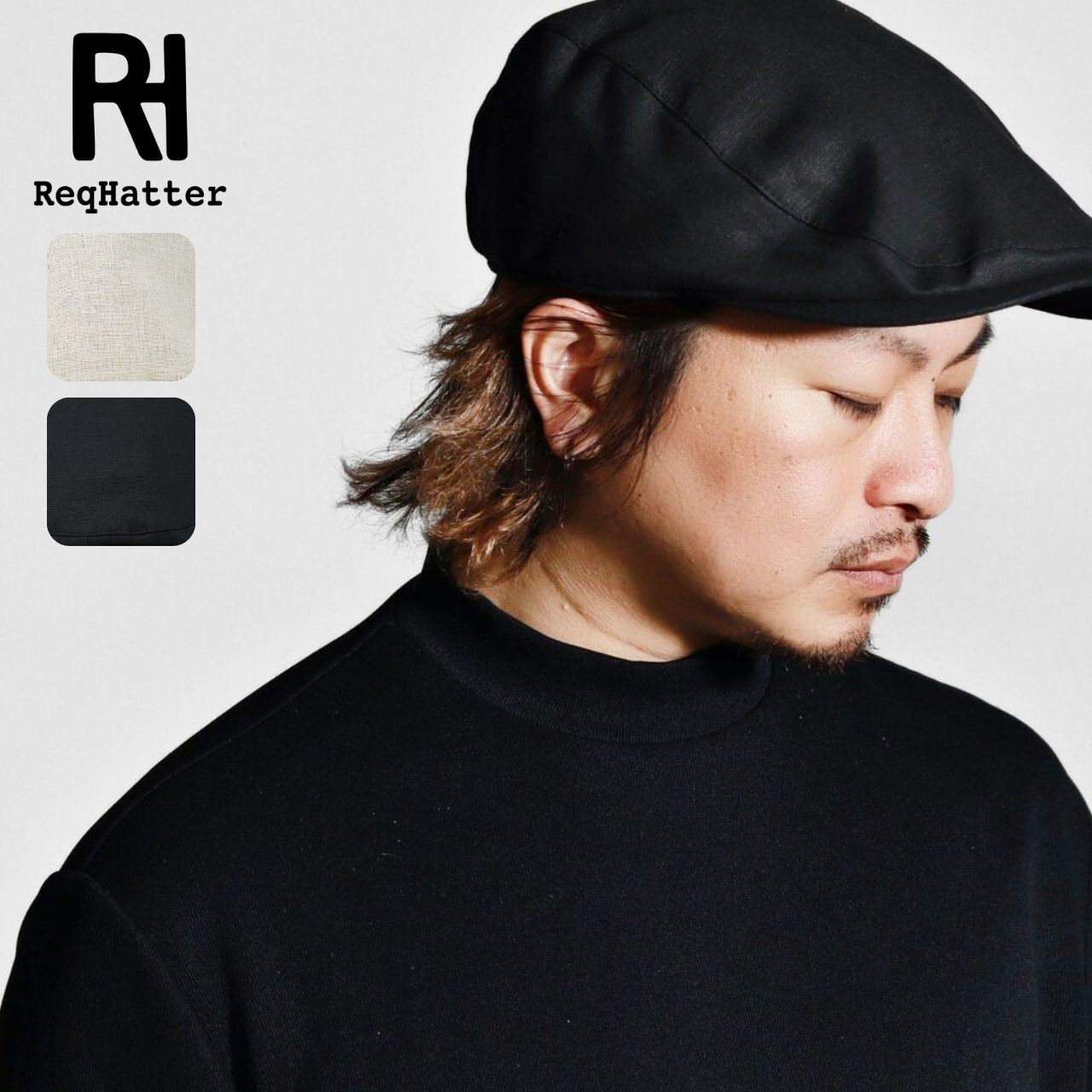 ReqHatter ハンチング 帽子 メンズ 大きいサイズ 送料無料 麻 綿 ハンチング帽 レックハッター 春夏 涼しい 薄手 男女兼用 ...