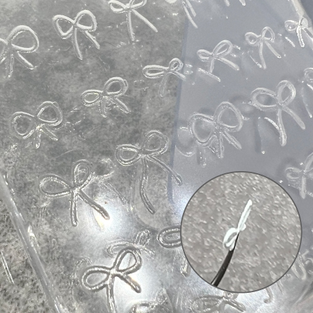 SHAREYDVA モールド string ribbon シリコン リボン トレンドネイル 3Dネイル 立体ネイル レジン 型枠 ジェルネイル ネイルアート パーツ デザイン 送料無料 ...